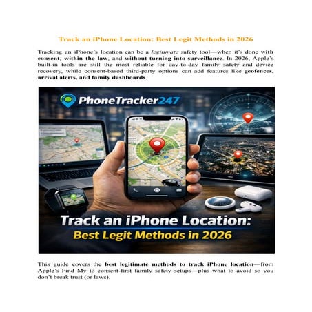 Track Phone Location on iPhone (2026)_ What Actually Works, What’s a ...