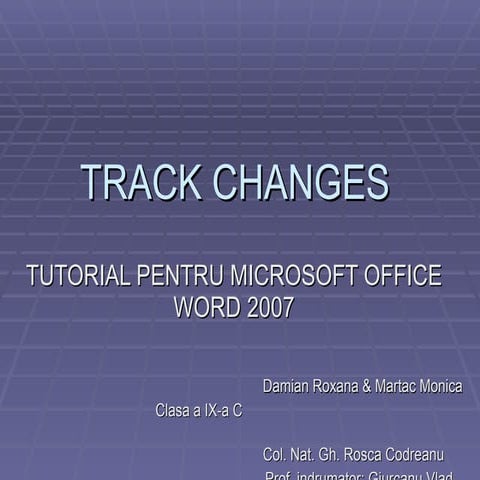 Track changes | PPT