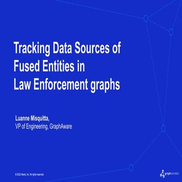 Tracking Data Sources of Fused Entities in Law Enforcement Graphs | PDF