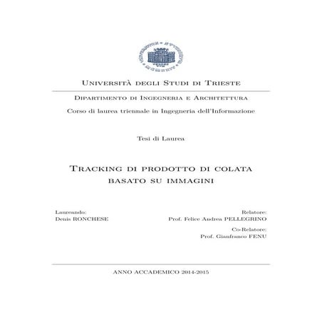 Tracking di prodotto di colata basato su immagini | PDF | Technology ...