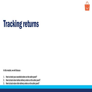 Tracking returns | PDF