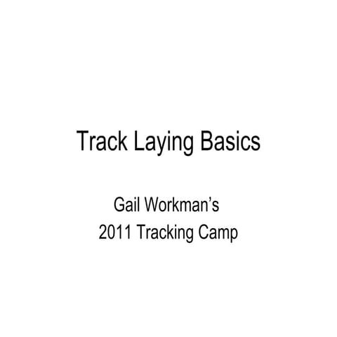 Track Laying Basics | PPT | Track and Field | Sports