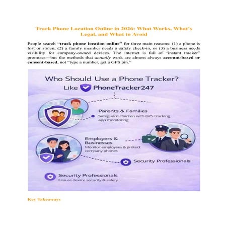 Track Phone Location Online in 2026_ What Works, What’s Legal, and What ...