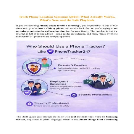 Track Phone Location Samsung (2026)_ What Actually Works, What’s New ...