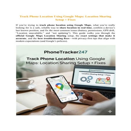 Track Phone Location Using Google Maps_ Location Sharing Setup + Fixes ...