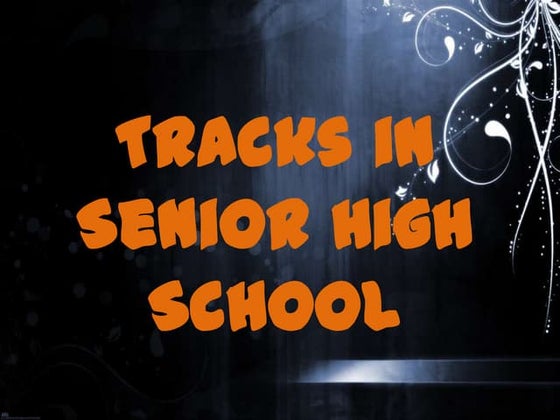 Academic Tracks | PPTX | Undergraduate Education | College Education