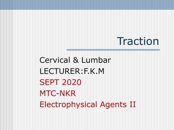 Traction | PDF | First Aid | Injuries