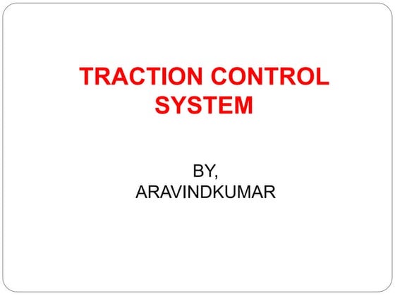 Traction control systems | PPT