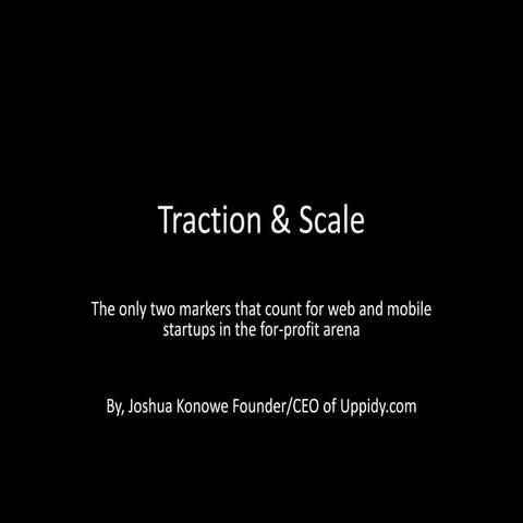 Traction & Scale | PPTX