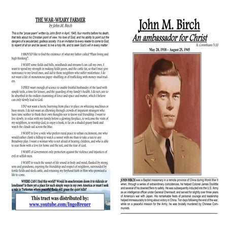 John Birch - An ambassador for Christ | PDF