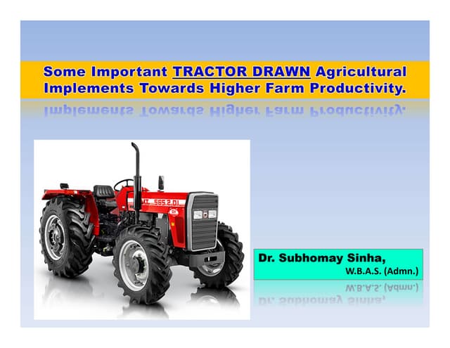 Secondary Tillage implements & their uses in Agriculture | PPTX
