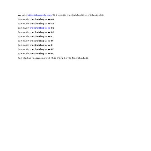 Tra cuu giấy phép lái xe | PDF