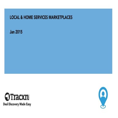 Local & Home Services Marketplace in India - Startup Landscape | PDF