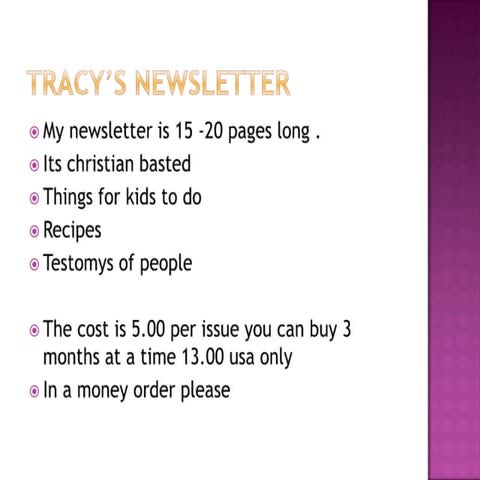 Tracy’s creation 007 | PDF