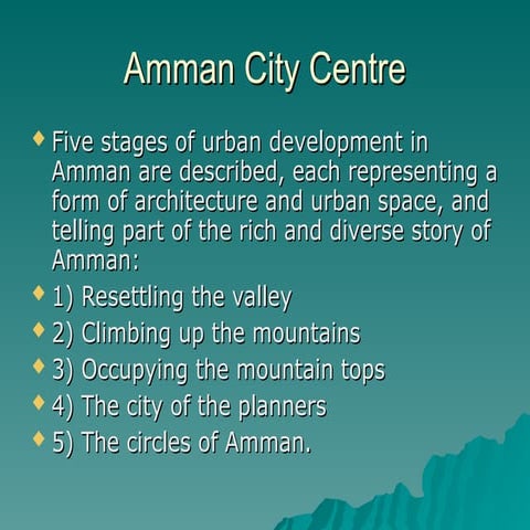 Ever growing amman, jordan_urban expansion social polarisation and ...