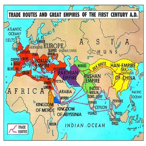 World Trade Routes Map