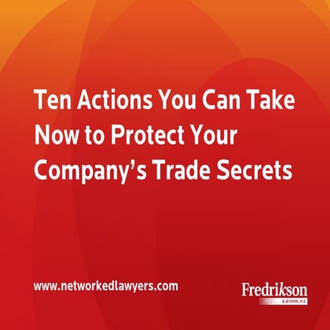 Trade secret-10-step-guide | PPT