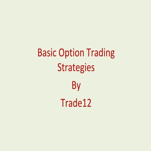 OPTION TRADING IDEAS OF STOCK MARKET.pptx