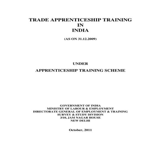 Trade apprenticeshiptraining2009 | PDF