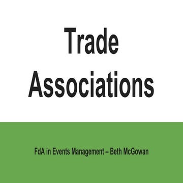 Trade associations Presentation and Tasks | PPTX