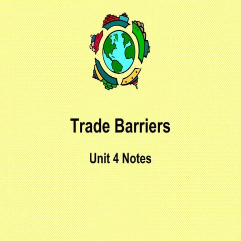 Trade barriers | PPT