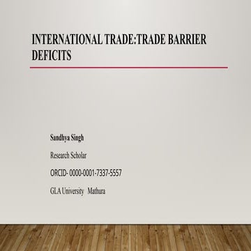 trade Barriers.pptx from international trade | PPTX