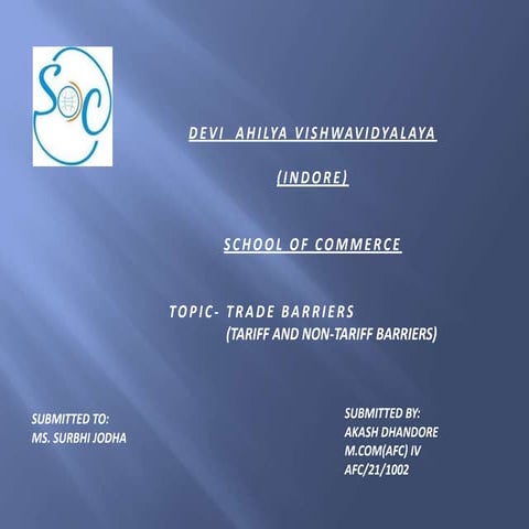 Trade barriers .pptx