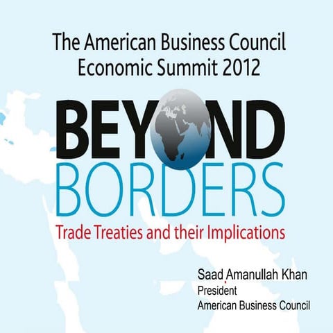 Saad Amanullah Khan's Presentation for ABC Economic Summit titled ...