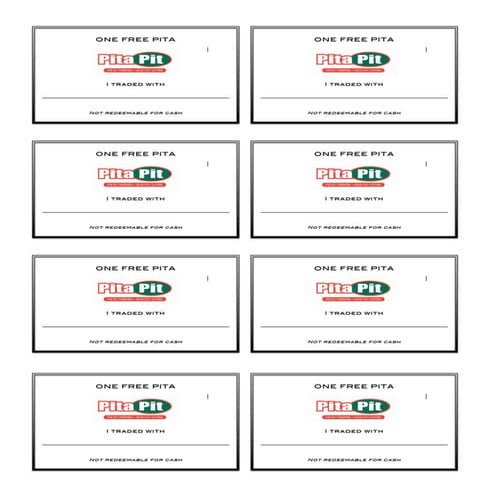 Pita Pit Coupon | PDF
