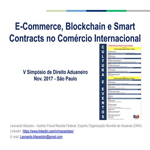 E-Commerce, Blockchain and Smart Contracts in International Trade | PDF
