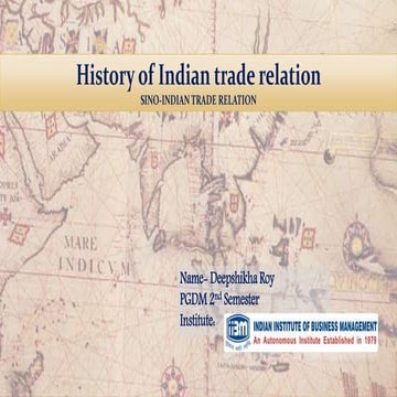 Trade history of india | PPT