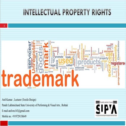Intellectual Property Rights [Trademark] | PDF