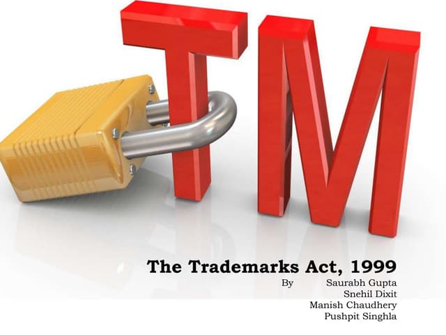 Trademark Act 1999 PPT