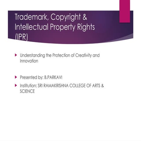 Intellectual property rights 2 | PPTX