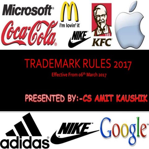 Trademark rules 2017 | PPTX