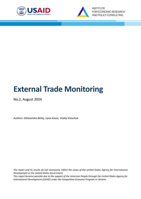 External Trade Monitoring External Trade Monitoring | PDF