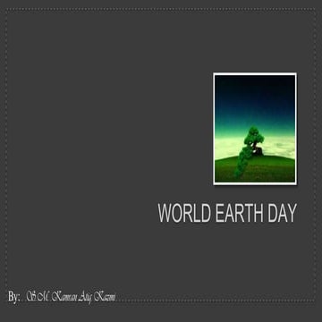 World Earth Day | PPTX