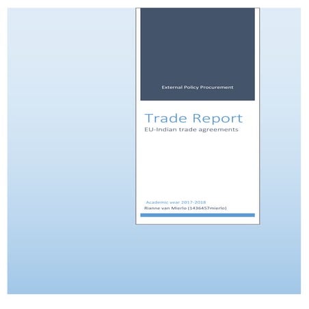 Trade report | PDF