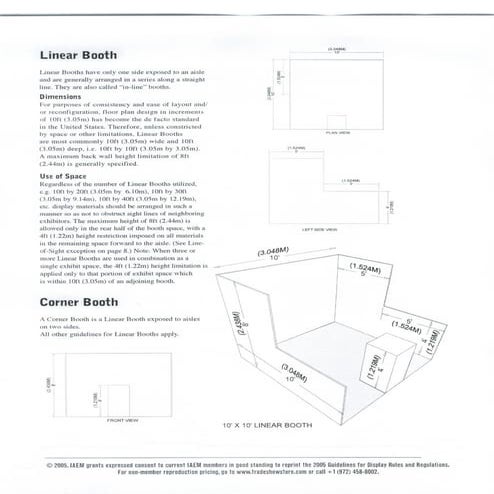 Trade Show Rules & Guidelines from IAEM | PDF