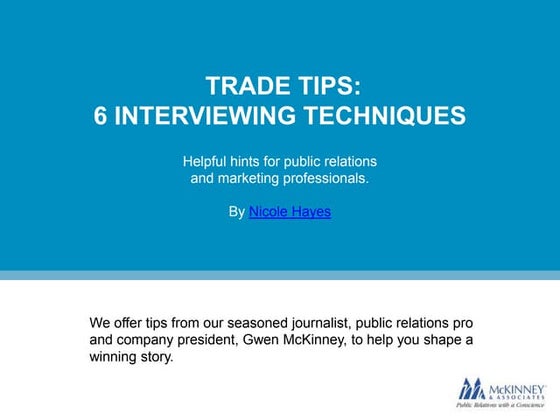 Types of interview | PPTX