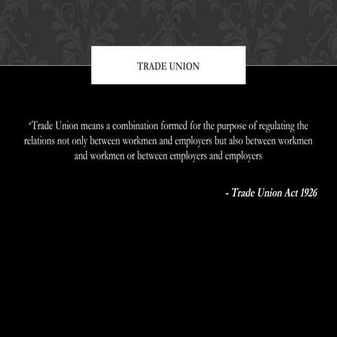 Trade Union | PPT