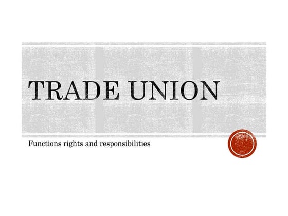 Union Leader Role | PPT