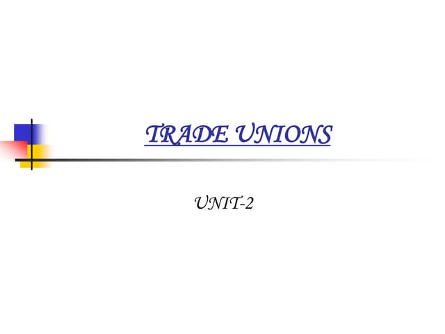 Trade union | PPTX