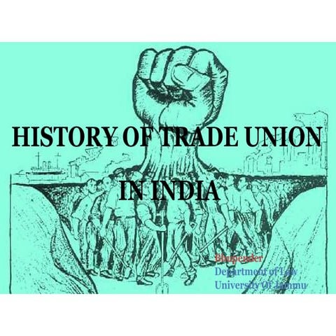 Trade Union ACT NOTES for llb law students | PDF