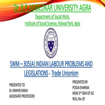 Trade unionism | PPT | Free Download