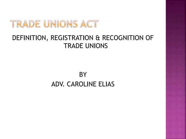 How to Register a Labor Union | PDF | Resume Writing and Advice | Job ...