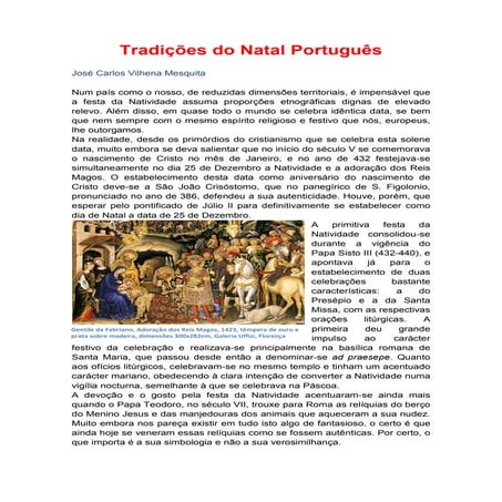 Tradições do Natal Português | PDF