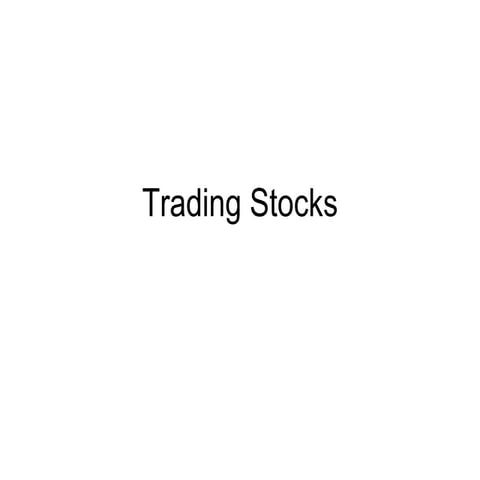 Trading Stocks | PPT