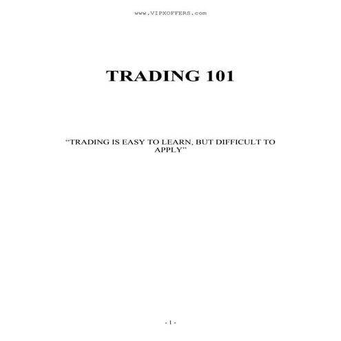 Trading manual | PDF