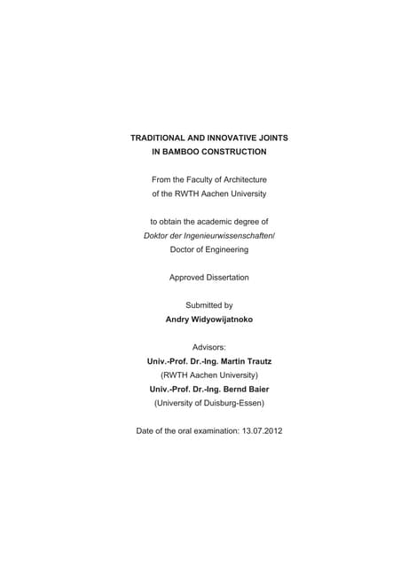 Bamboo construction (final ppt) | PPTX